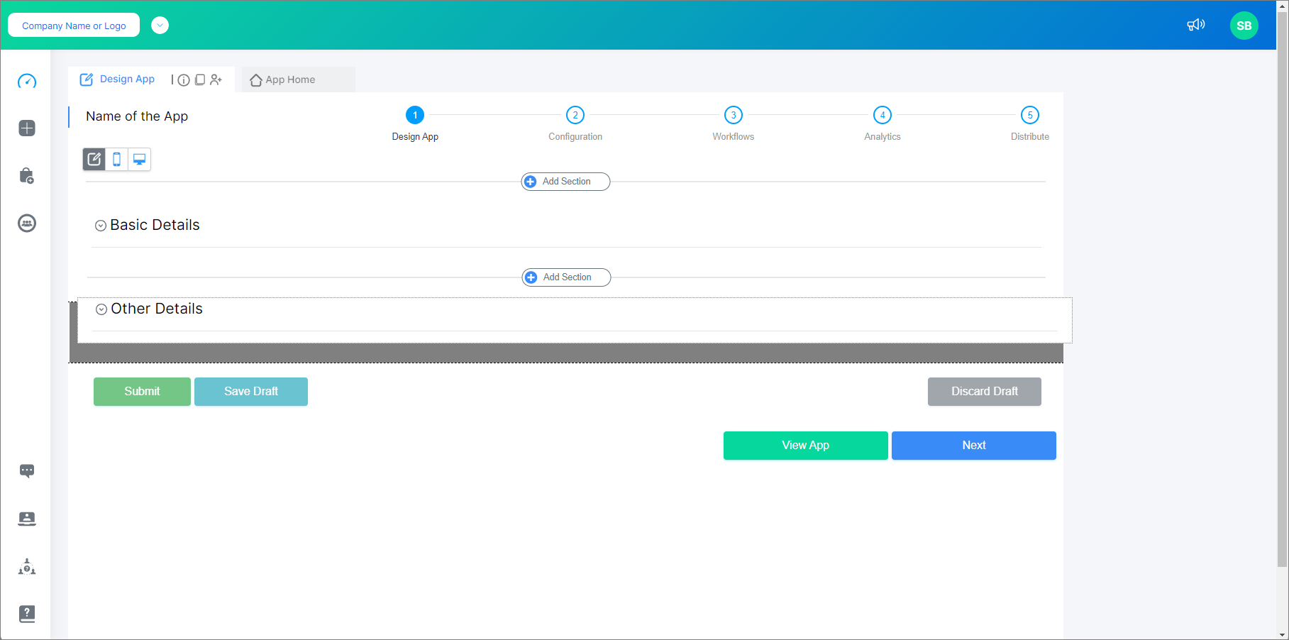 Sections - Basic, Conditional, Copyable